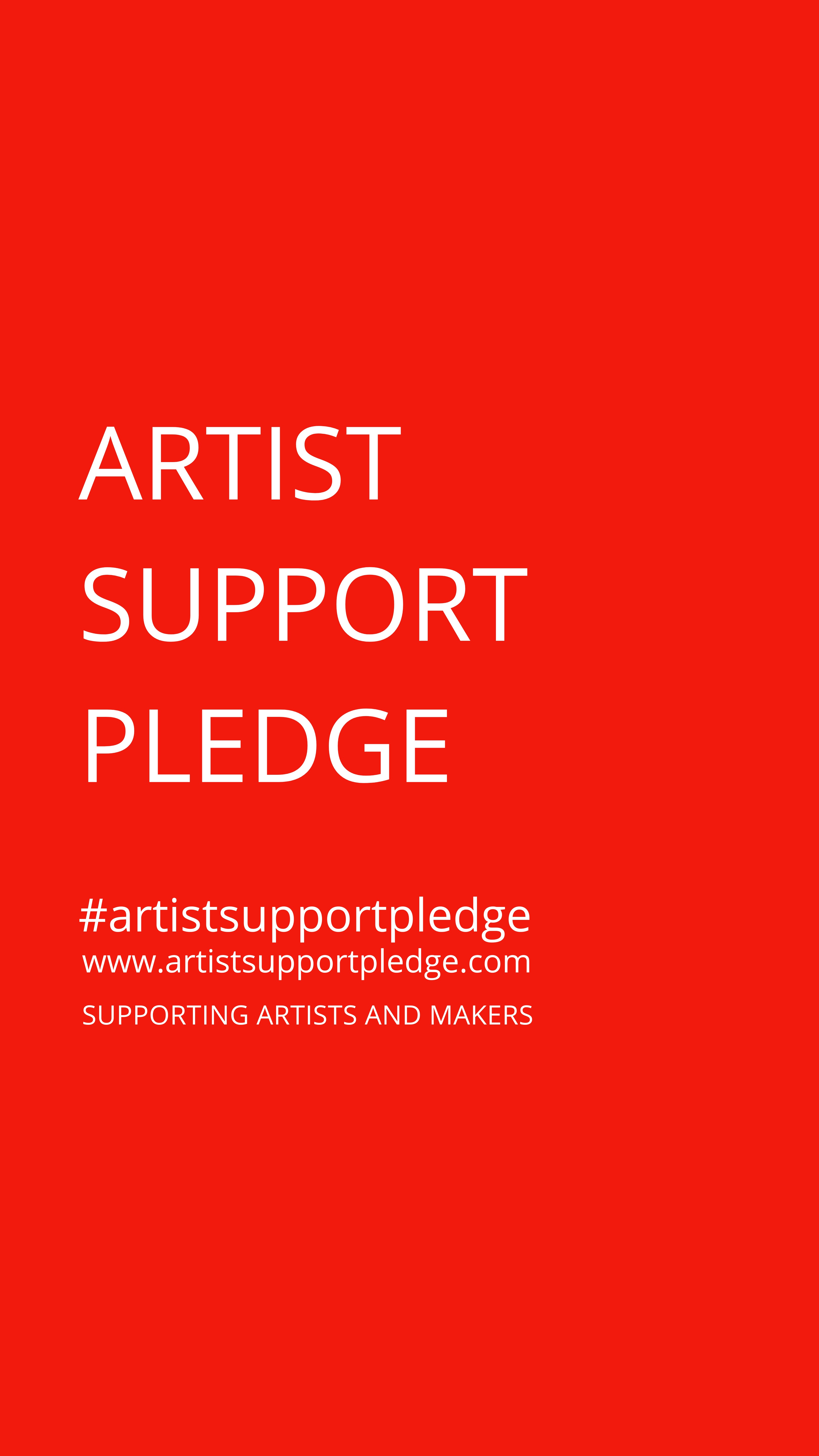 Artist Support Pledge – A GENEROUS CULTURE FOR ARTISTS & MAKERS