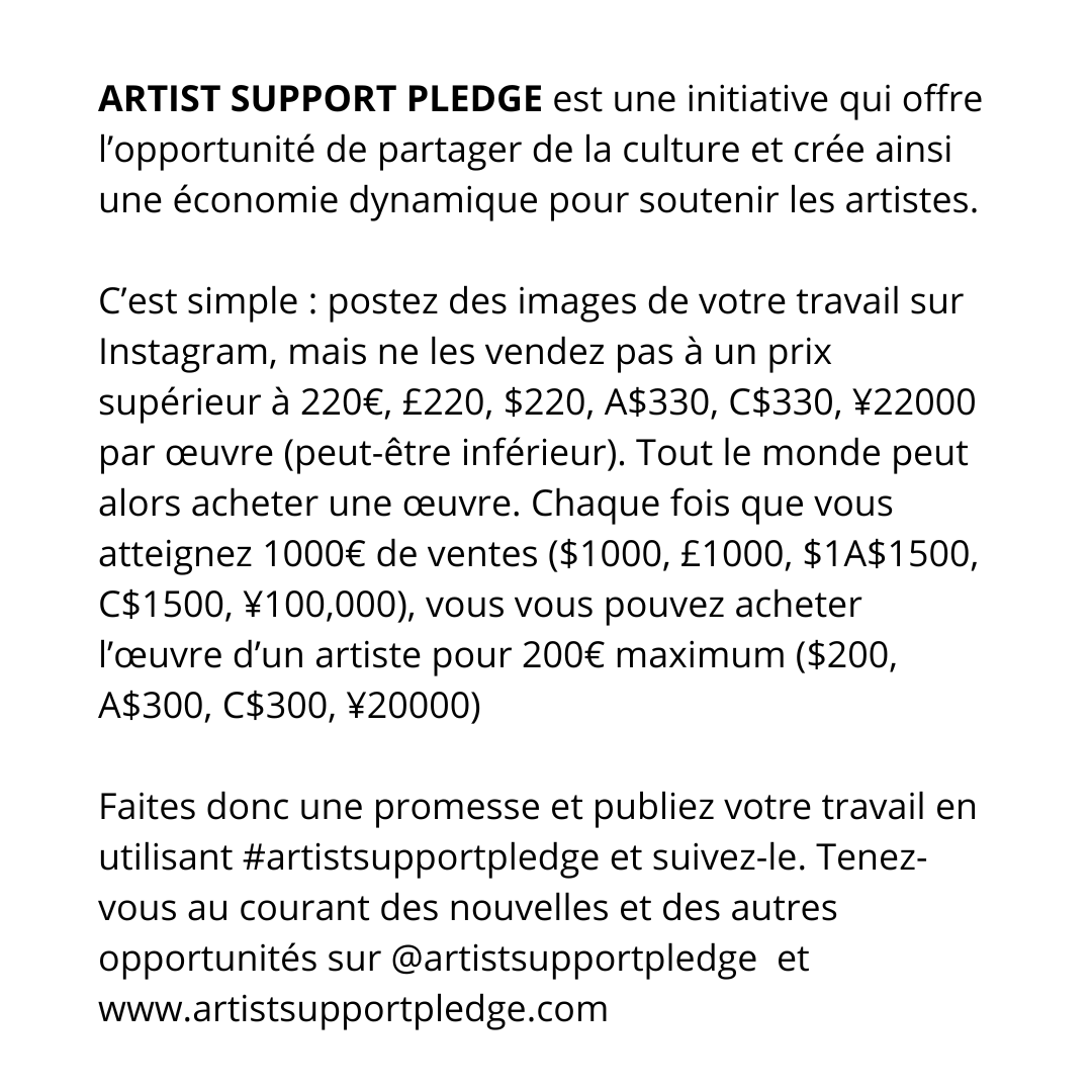 Français – Artist Support Pledge